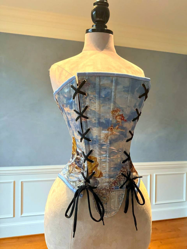 Heavenly Angels Overbust Corset – Italian Fresco-Inspired Steel Boned ...