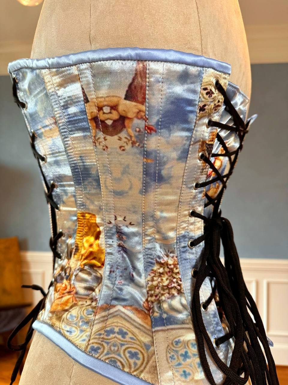 Heavenly Angels Overbust Corset – Italian Fresco-Inspired Steel Boned ...