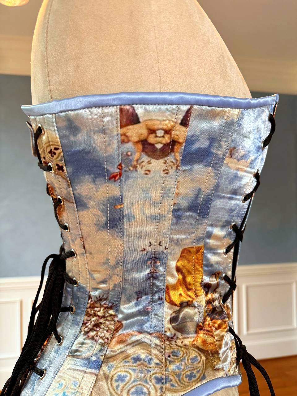 Heavenly Angels Overbust Corset – Italian Fresco-Inspired Steel Boned ...