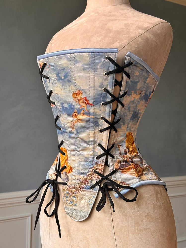 Heavenly Angels Overbust Corset – Italian Fresco-Inspired Steel Boned ...