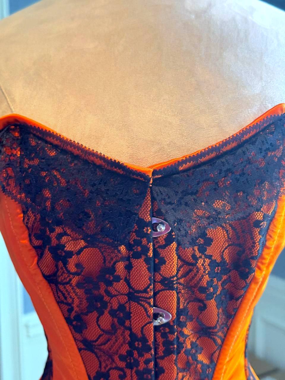 Pumpkin Lace Corset – Halloween Edition 🎃 – Corsettery Authentic ...