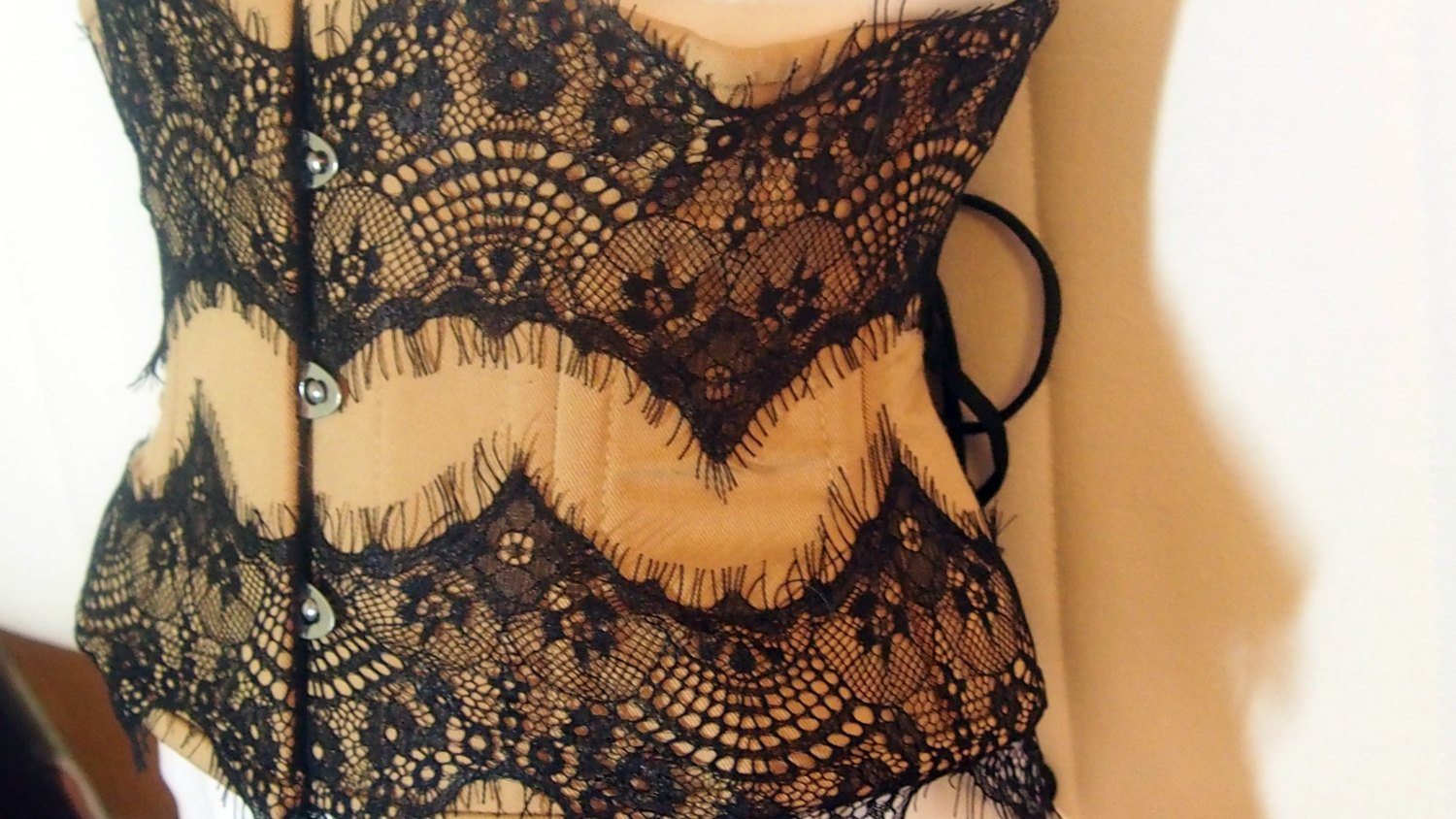 Exclusive corset covered by laces. Lace Addicted Corsettery collection ...